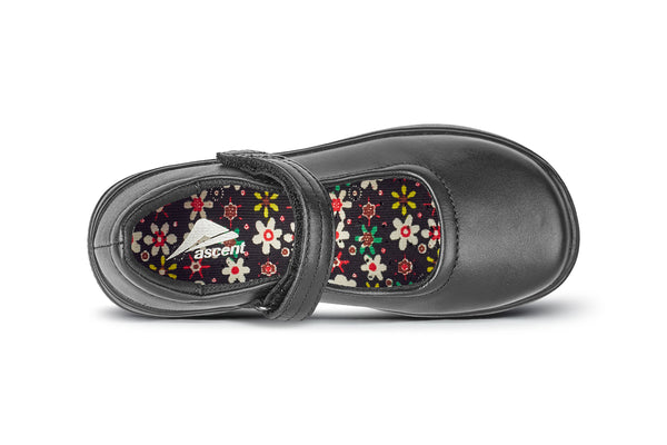 Ascent Adela D Black Girls – Comfort Plus Footwear