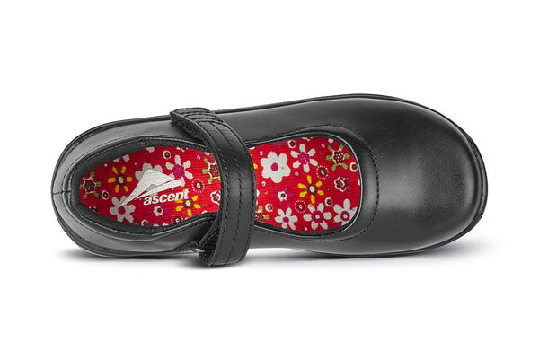 Ascent Adela B Black Girls – Comfort Plus Footwear